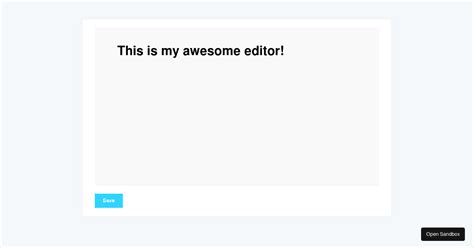 Wysiwyg Editor Js React Codesandbox