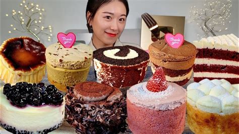 Asmr 스타벅스 조각케이크🍰 비싸지만 너무 맛있어요😭 디저트 리얼먹방 Cake 🍰 Mukbang Youtube