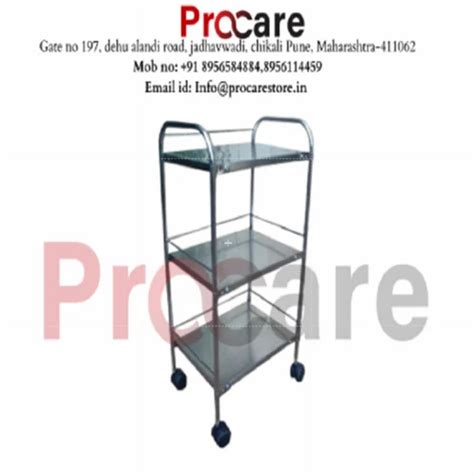 Bedside Service Trolley Ss For Hospital Mild Steel At ₹ 3500 Piece In Pune