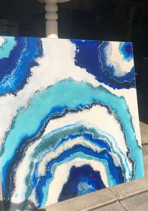 My Epoxy Resin Geode Artwork Starry Night Art