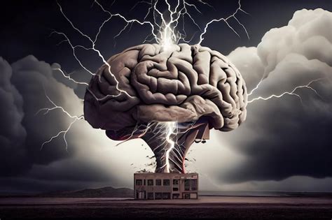 Premium Photo Thinking Of Human Brain Problemsolving Power Of Human Brainstorm Generative Ai