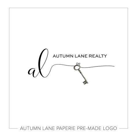 Premade Logo Design Watermark Logo Watercolor Logo Key Logo Skeleton Key Logo Realtors