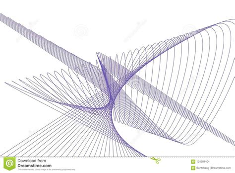 Abstract Conceptual Geometric Line And Curve Pattern Messy Round Drawing And Style Stock Vector