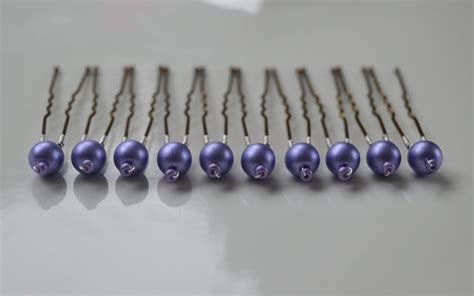 Purple Hair Pins Lavender Hair Pins Etsy