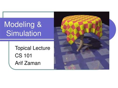 Ppt Modeling And Simulation Powerpoint Presentation Free Download Id1368117