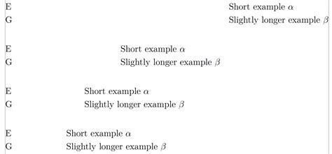 align undesirable horizontal spacing in the flalign environment tex