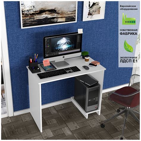 Столик для компьютера белый 82 фото