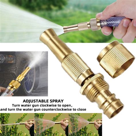 Brass Hose Nozzle Water Jet Nozzle Watering High Pressure Car Wash