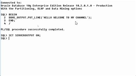 How To Run A Plsql Programme Step By Step In Telugu Youtube