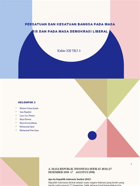 Persatuan Dan Kesatuan Bangsa Pada Masa Ris Dan Pdf