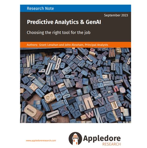 Predictive Analytics And Genai Choosing The Right Tool For The Job