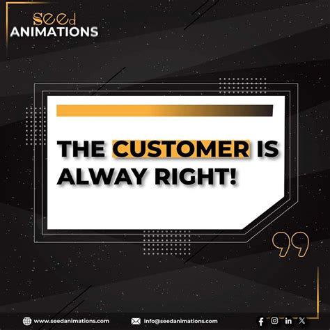 The Customer Is Always Right Seed Animations Posted On The Topic Linkedin