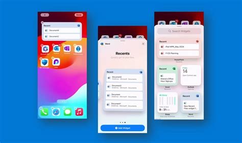 Microsoft 365 Insider Program On Linkedin New Recent Files Widgets For Word Excel And