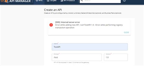 Error While Performing Registry Transaction Operation When Creating A