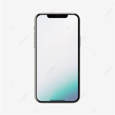 Modern Oval Groove Smartphone Photorealistic Mockup Equipment Mobile