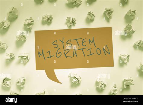 Conceptual Caption System Migration Internet Concept Moving From The Use Of One Operating