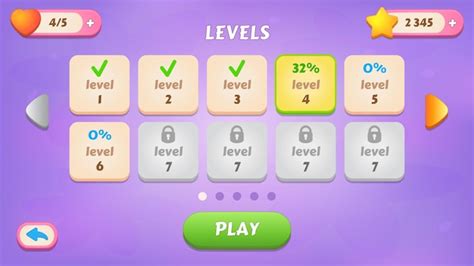 premium vector levels gui kit casual assets for a game mobile a set of user interface elements