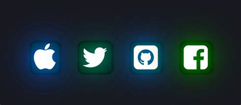 glowing icons using css foxstack