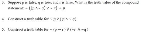 solved suppose p is false q is true and r is false what
