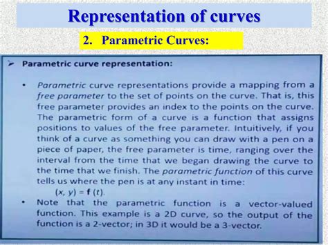 Part 4 Types And Mathematical Representations Of Curves Pptx 3 D Graphics Computer Software