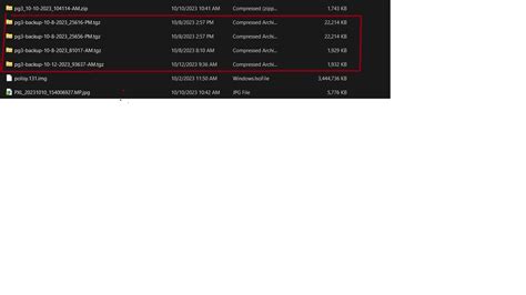 Backup File Size Inconsistent Polyglot V3 Pg3x Universal Devices