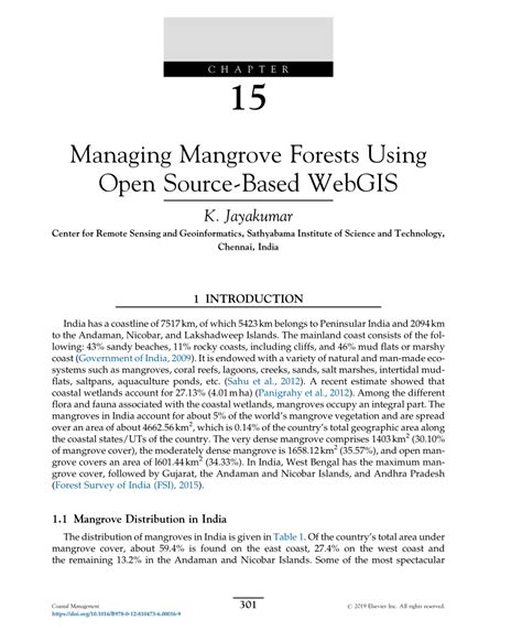 Pdf Managing Mangrove Forests Using Open Source Based Webgis