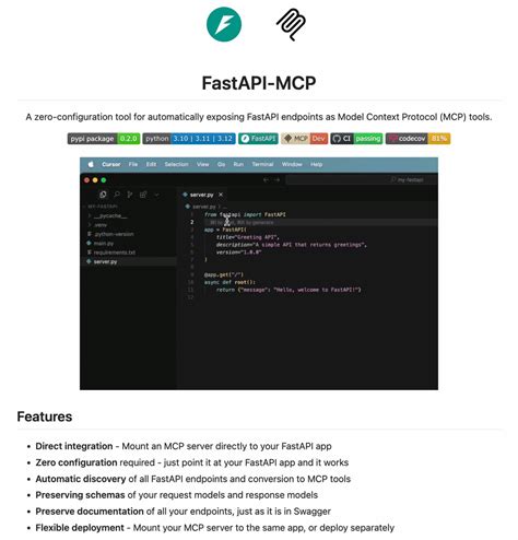 Turn Any Fastapi App Into An Mcp Server 100 Open Source Hashaam Ali