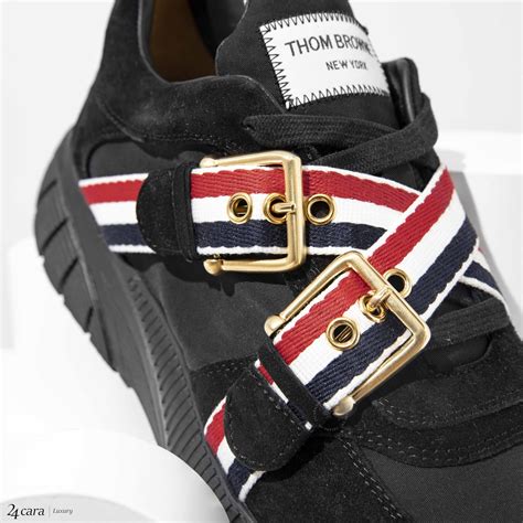 thom browne rwb webbing raised running shoe
