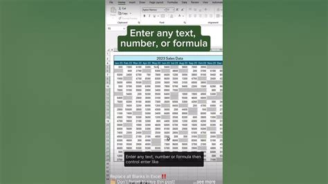 Replace All Blanks In Excel‼️ Excel Exceltips Exceltricks