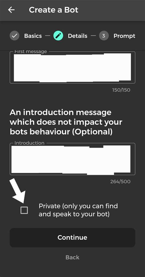 If Anyone Doesnt Know Where The Private Bot Button Is Here You Go Rchaiapp
