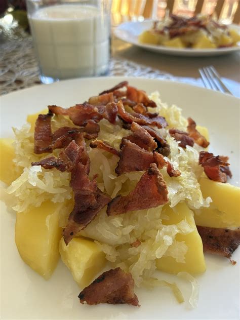 Bacon Sauerkraut And Potatoes Roaming Ladle Diary