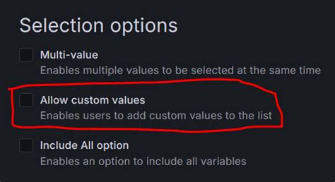 Restrict Variable So User Cannot Enter Their Own Values Dashboards Grafana Labs Community Forums
