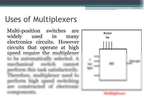 SOLUTION Multiplexer And De Multiplexer Types Applications Studypool