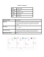 Lab Pre Lab Report Pdf Lab Pre Lab Report Name Andrew Todd Eagle ID Course