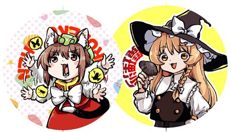 Raino Chen Kirisame Marisa Touhou Green Headwear Commentary