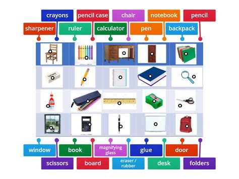 Gw1 Unit1 Classroom Objects Labelled Diagram