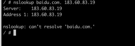 HINFO Unreachable Backend Read Udp I O Timeout Issue