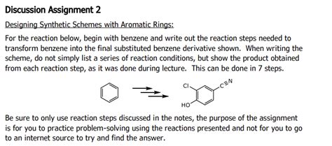 Discussion Assignment 2 Designing Synthetic Schemes