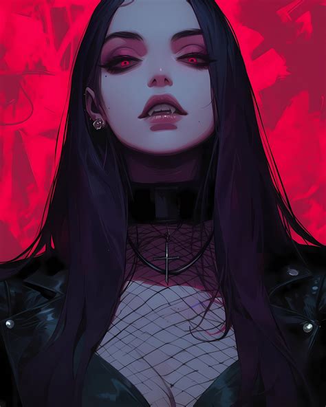 Female Vampire Character Design Vampire Female Art Dark Hair