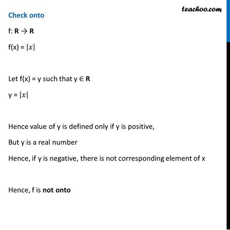 Ex Show That Modulus Function F X X Is Neither