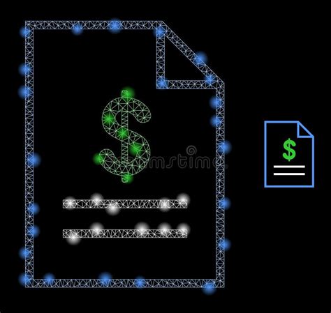 vector mesh net price list page with magic carcass flashes stock vector
