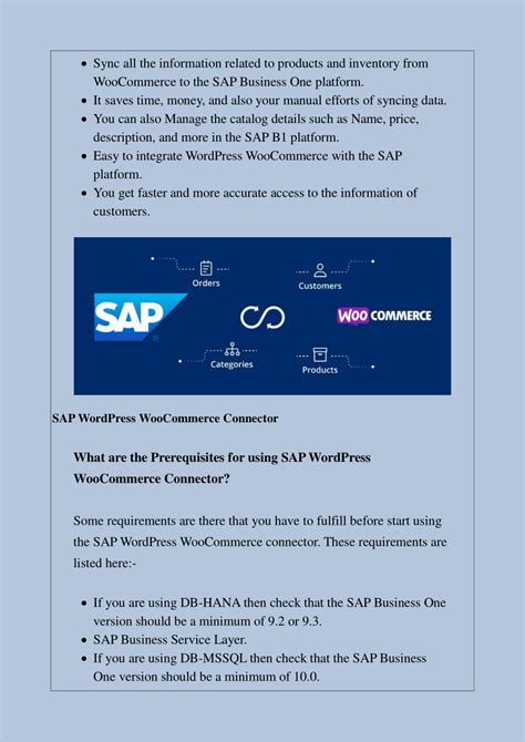 ppt features of sap wordpress woocommerce connector powerpoint