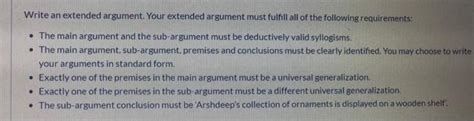 Write An Extended Argument Your Extended Argument