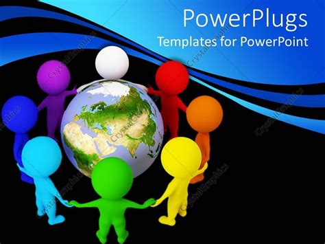 Powerpoint Template Diversity And Unity Theme With Rainbow Colored