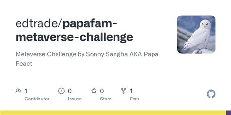 GitHub Edtrade Papafam Metaverse Challenge Metaverse Challenge By