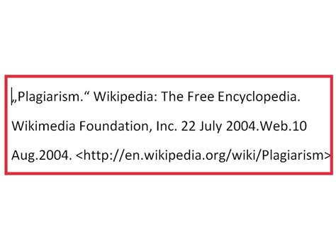 How To Cite A Wikipedia Article In Mla Format With Examples