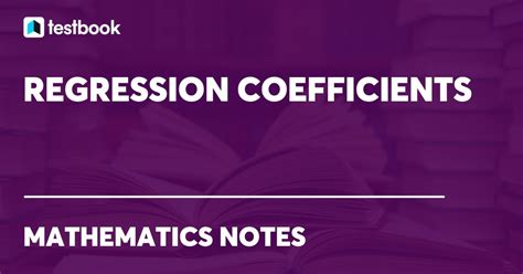 Regression Coefficient Formula Interpretation With Examples
