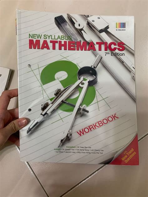 New Syllabus Mathematics 7th Edition Sec 3 Workbook Hobbies And Toys Books And Magazines