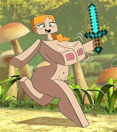 Rule 34 1girls Alex Minecraft Alternate Breast Size Breasts Casual