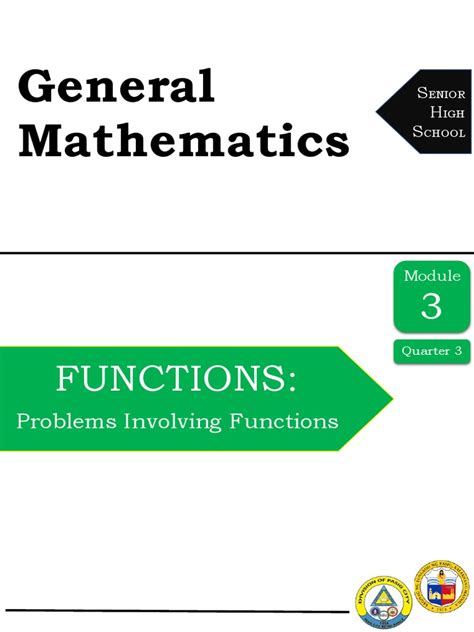 Gen Math Q3 M3 Pdf Function Mathematics Learning